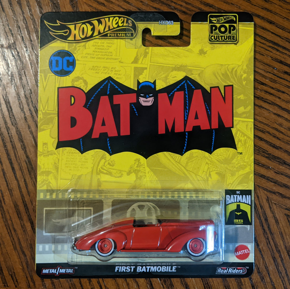 First Batmobile (Red) - Batman - Hot Wheels Premium (2024) – Dee Kay Shop