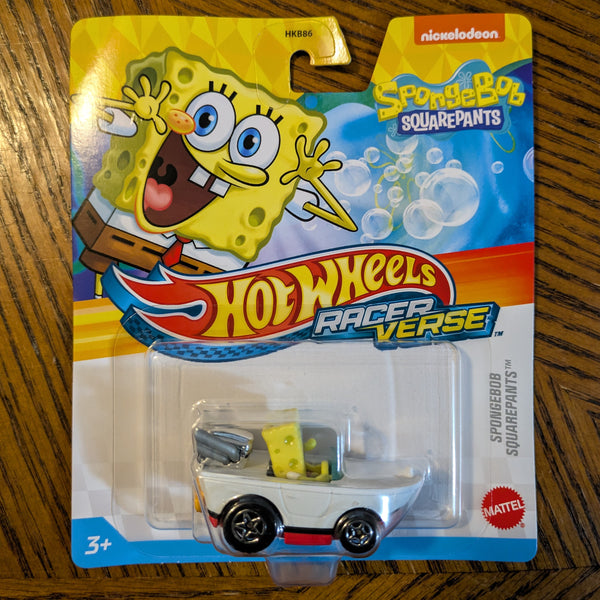 SpongeBob SquarePants (White) - Nickelodeon - Hot Wheels RacerVerse (2 ...
